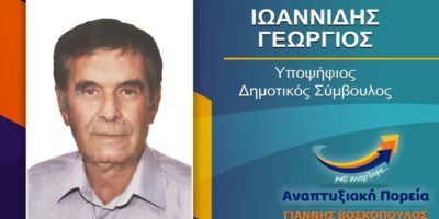 Ο Γεώργιος Ιωαννίδης υποψήφιος δημοτικός σύμβουλος Φλώρινας με τον ...
